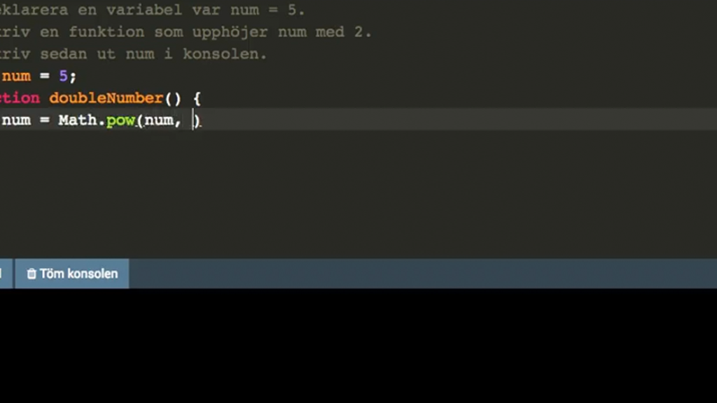 Returnera värden i funktionen - (Javascript) - Eddler