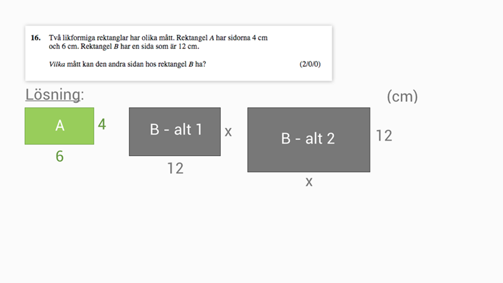 Uppgift 16, 17, 18 - Nationellt prov Matematik 2b vt 2012 Del D - Eddler