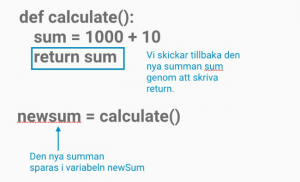 Returnera värden i funktioner - (Python) - Eddler